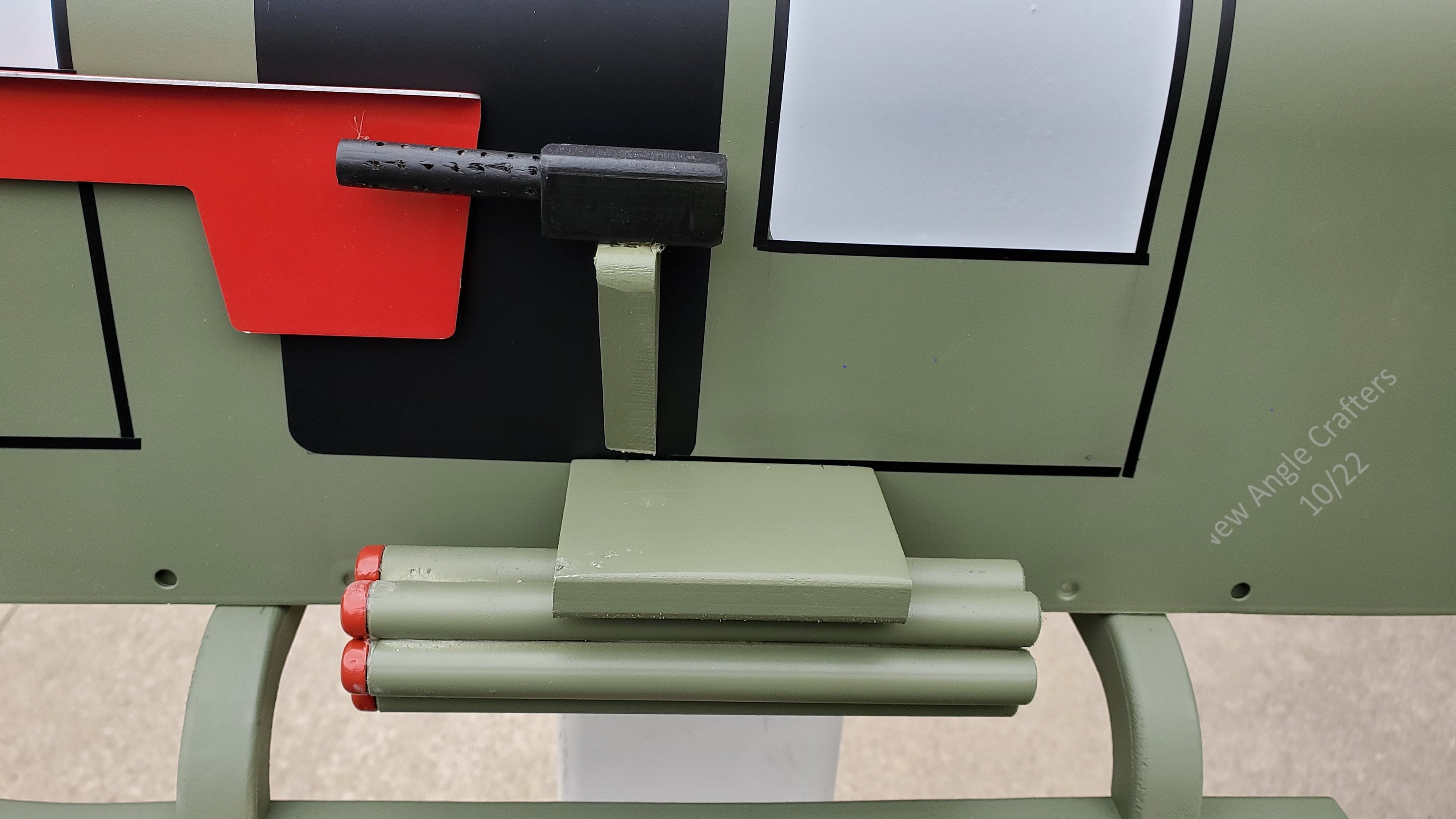 Handmade Army Huey Helicopter Mailbox Whirligig Mailbox One of a Kind ...