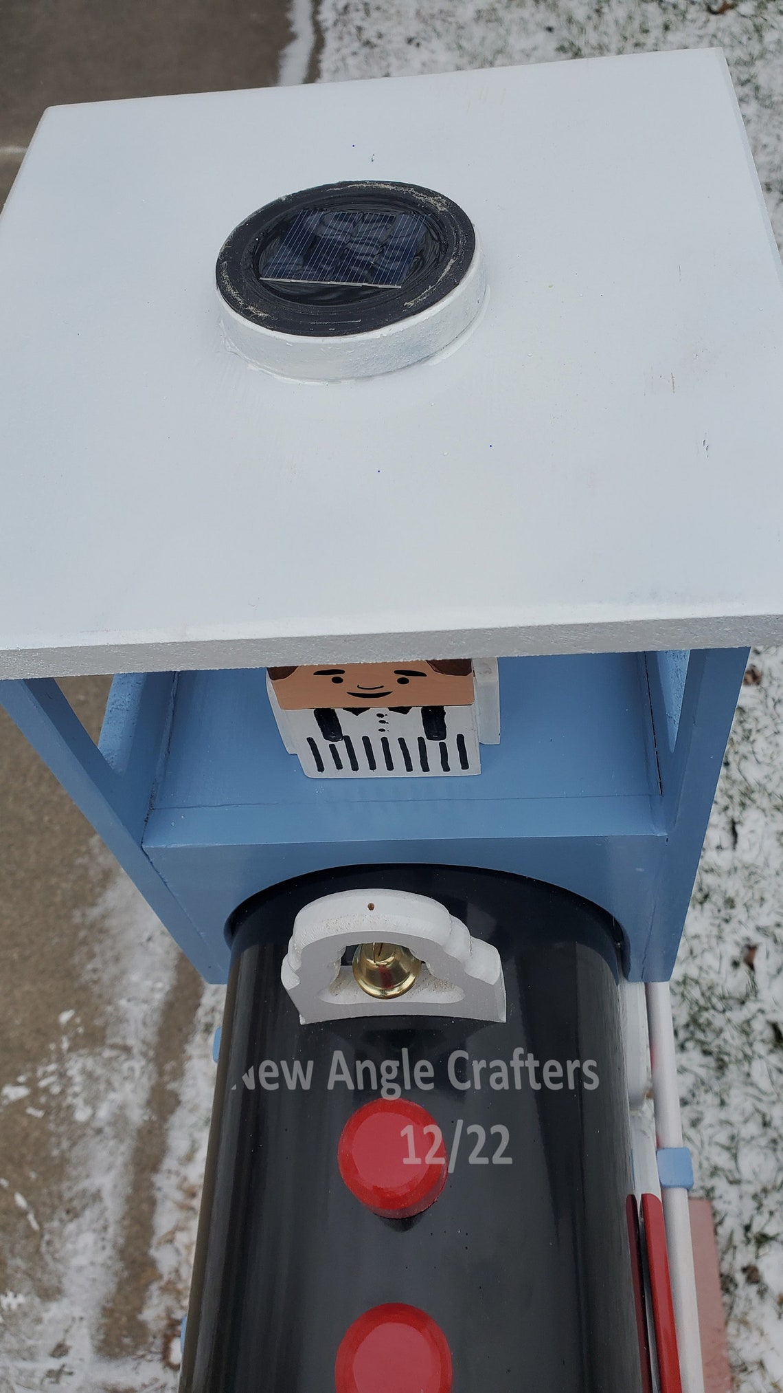 Handmade Steam Locomotive Mailbox With Solar Night Light-train - Etsy