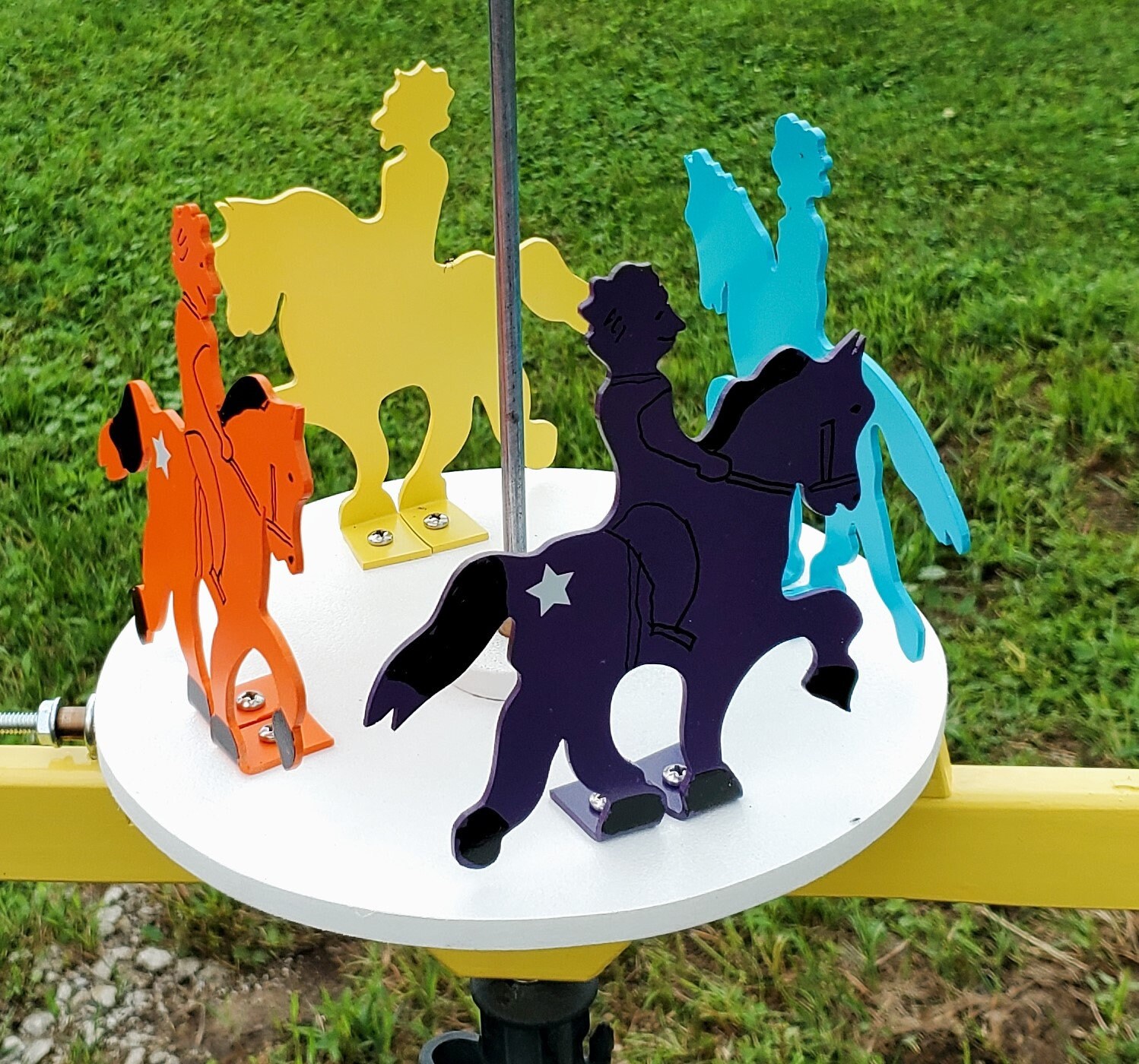 Carousel Wind Spinner-merry-go-round Yard & Garden Spinner-whirligig ...