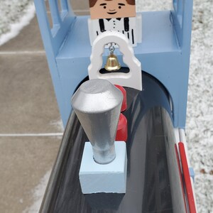 Handmade Steam Locomotive Mailbox With Solar Night Light-train Engine ...