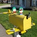 Red Baron Tri-plane Mailbox-mailbox-rural Tri-plane Mailbox-character ...