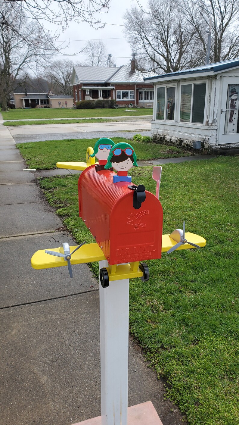 Customizable Airplane Mailbox's Rural Mailbox's Custom Mailbox's Red ...