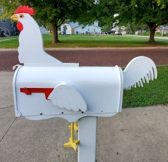 Chicken Mailbox Farm Animal Mailbox Rural Mailbox - Etsy
