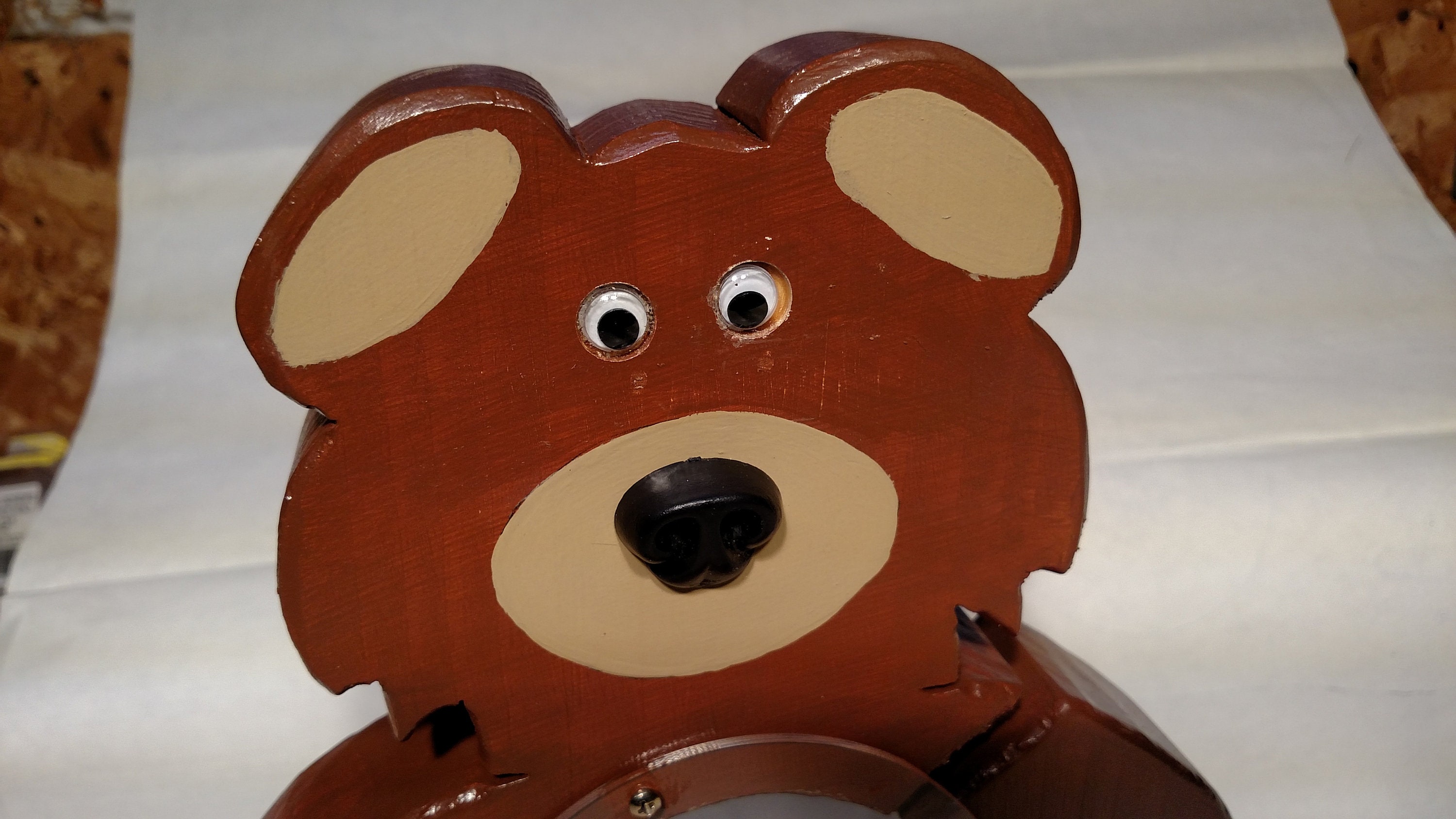 Teddy Bear Wooden Bank-Coin Bank-Piggy | Etsy