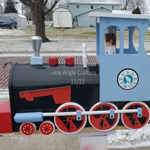 Handmade Steam Locomotive Mailbox With Solar Night Light-train - Etsy