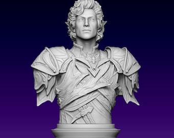 Baldur's Gate 3 Astarion Bust STL 3D Model - Etsy