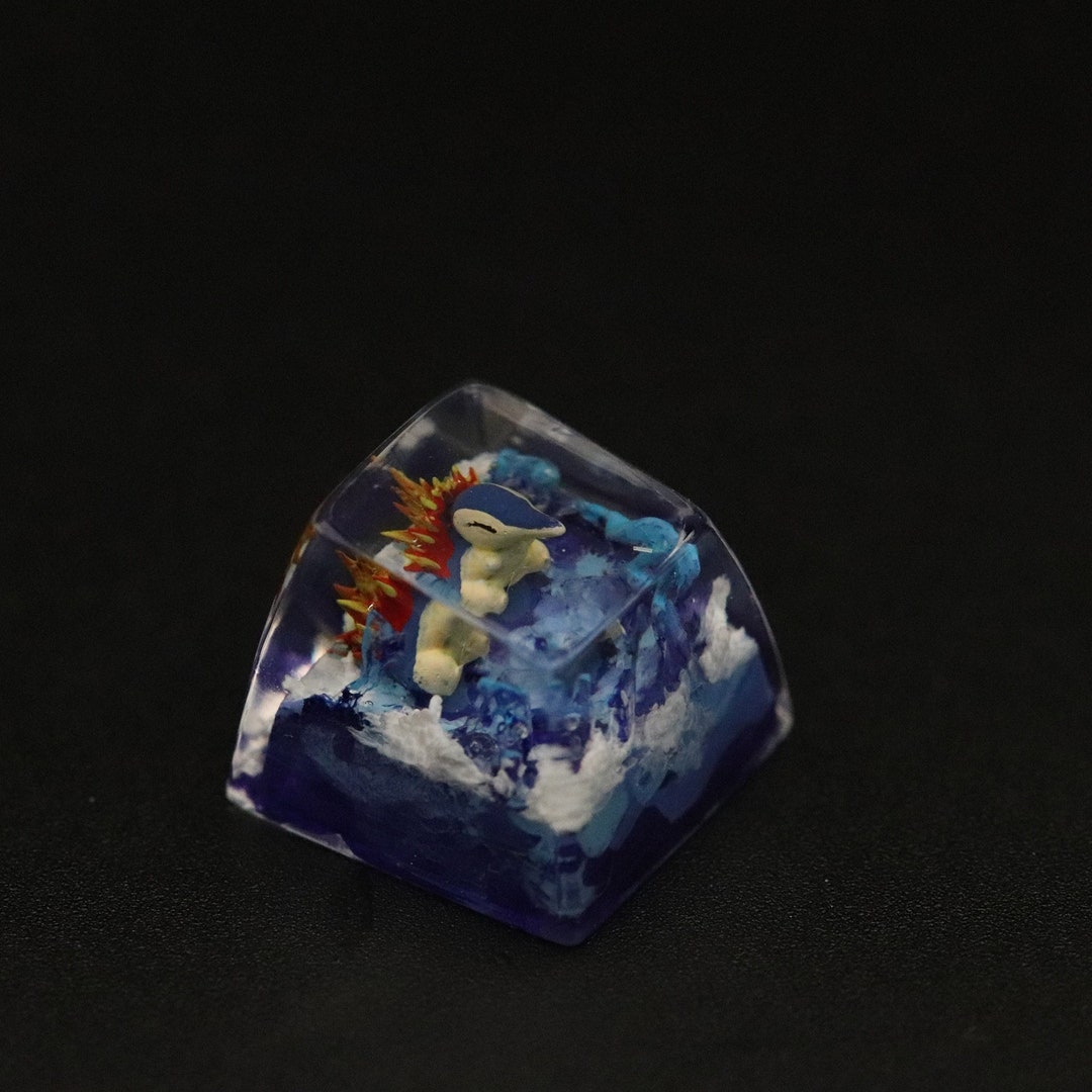 Pokemon Cyndaquil Resin Keycap Handmade SA Profil - Etsy