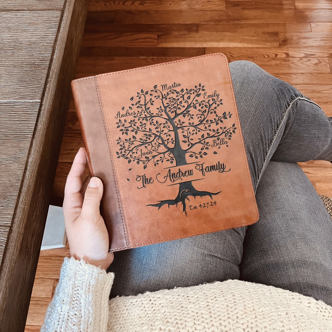 Personalized Family Bible, Custom Engraved ESV Family Tree Journaling ...