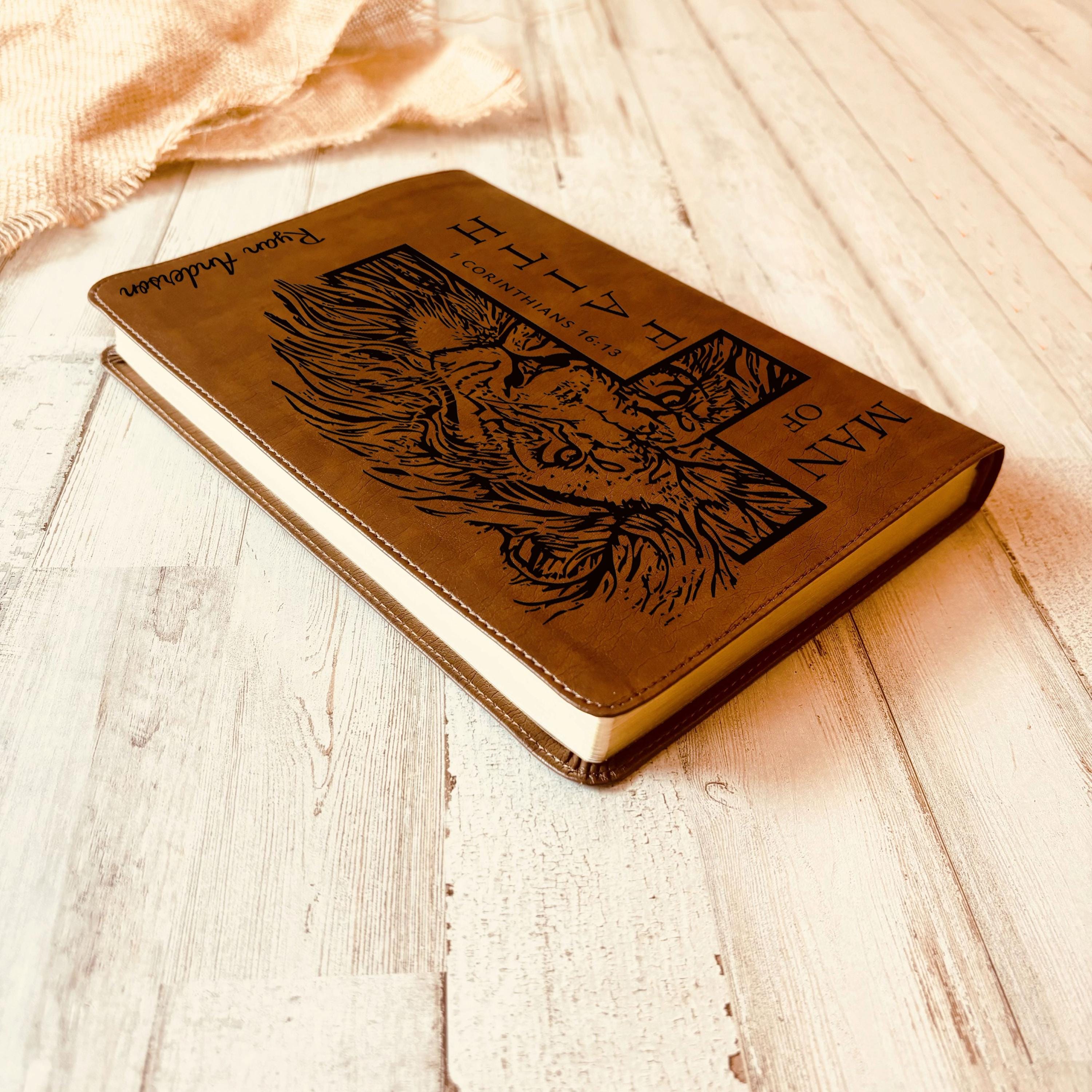 Personalized Bible for Men, NLT Reference, Customized Bible for Men ...