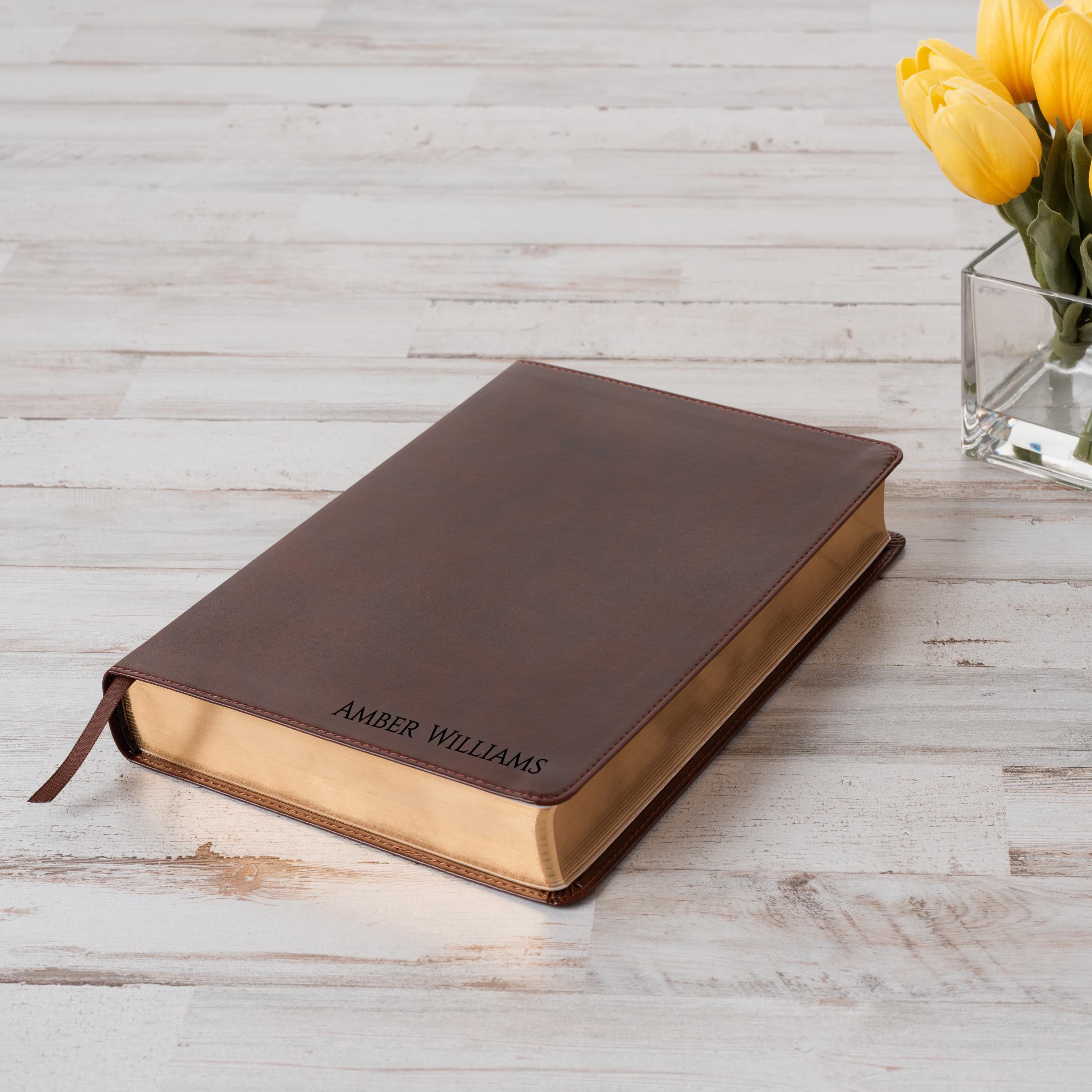Personalized ESV Bible With Name Engraved, ESV Wide-margin Bible ...