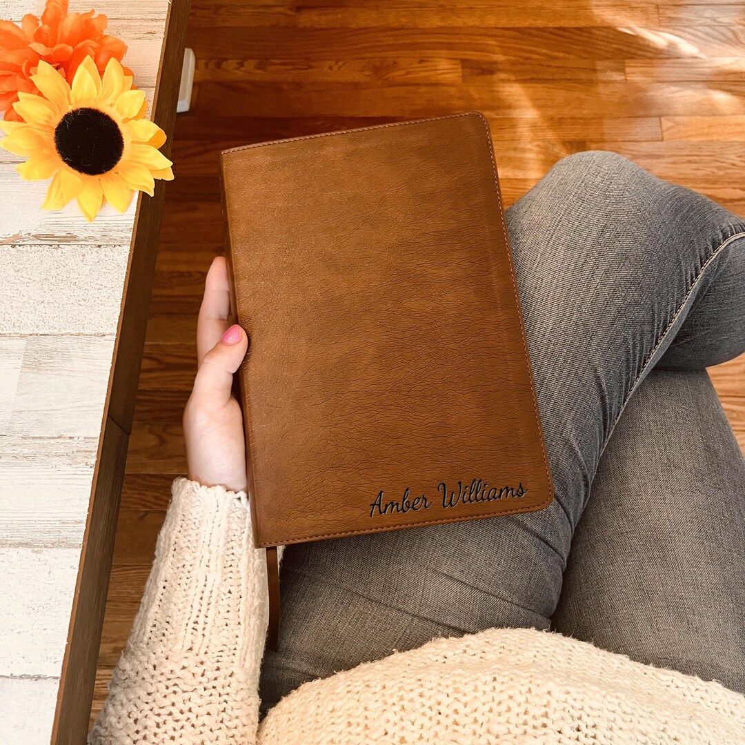 Personalized NLT Bible With Name Engraved, NLT Large Print Holy Bible ...