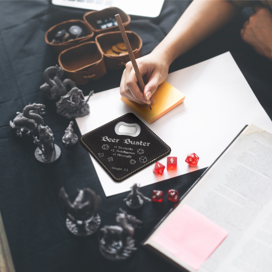 Dungeons and Dragons Beer Buster, Dnd Coaster Bottle Opener, Dnd Gift ...