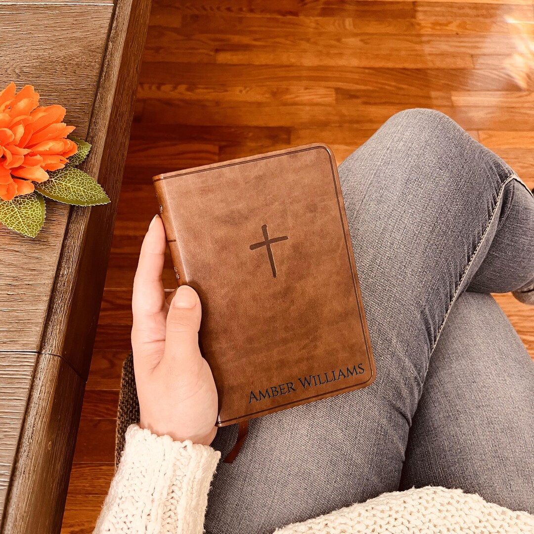 Custom KJV Bible With Name Engraved, Compact Holy Bible, Custom Bible ...