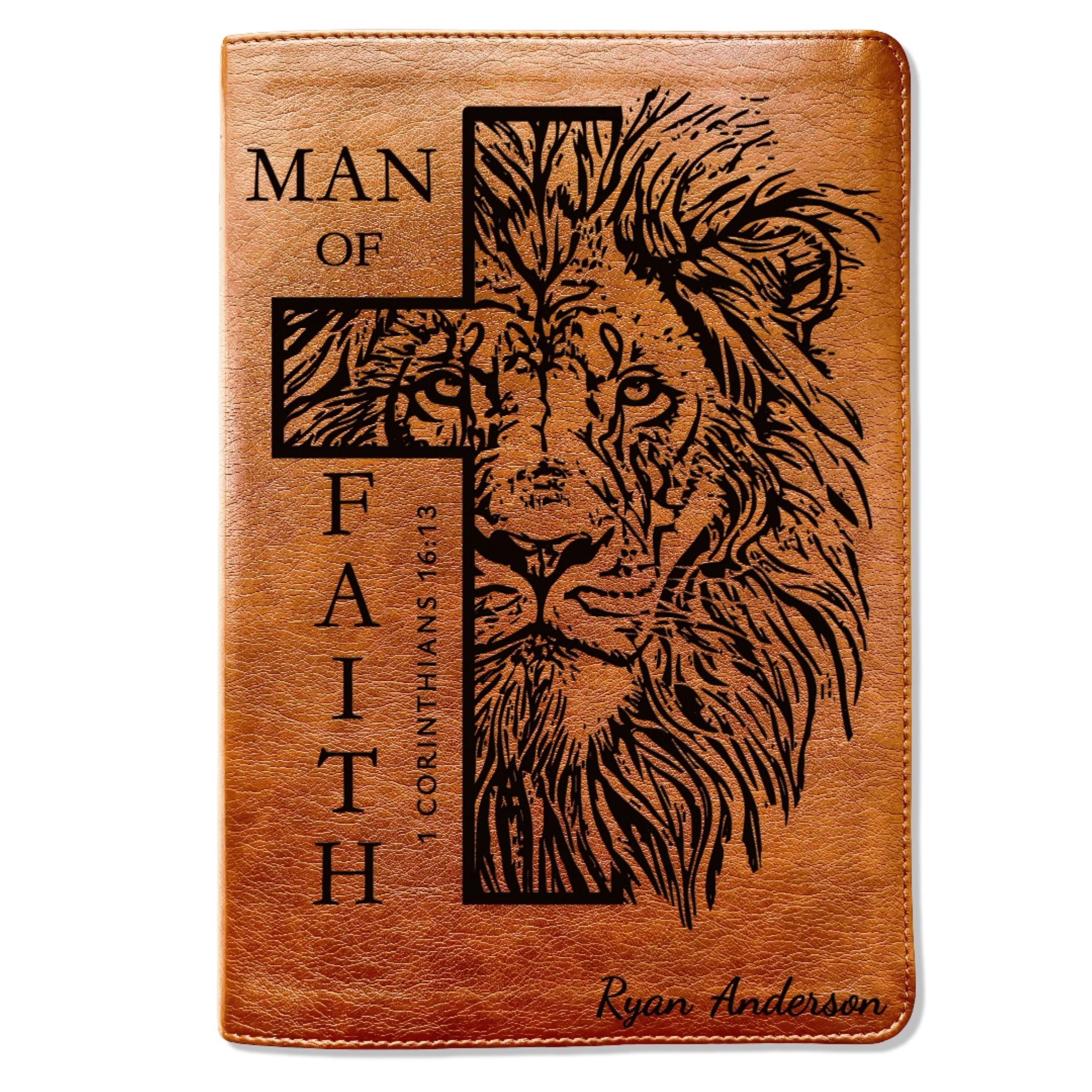 Personalized Bible for Men, CSB Wide-margin, Custom Bible for Men Name ...