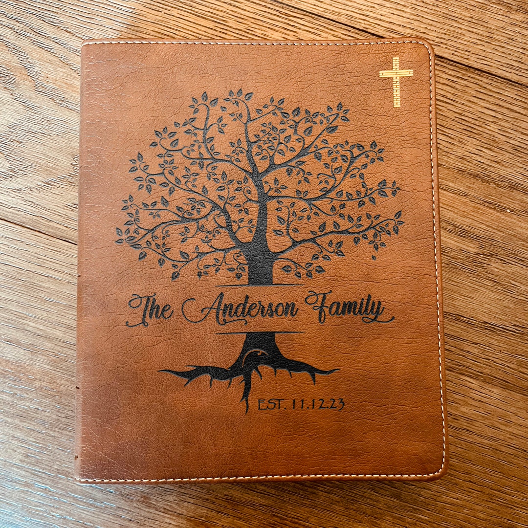 Personalized Family Bible Custom NIV Family Tree Journaling Bible ...