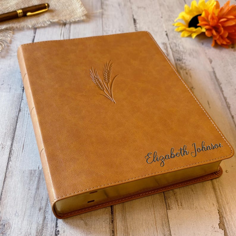Personalized KJV Bible With Name Engraved, KJV Notetaking Large Print ...