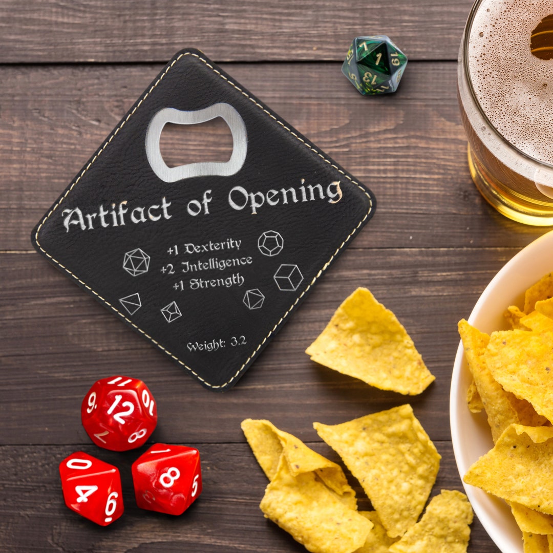 Dungeons and Dragons Artifact of Opening, Dnd Coaster Bottle Opener ...