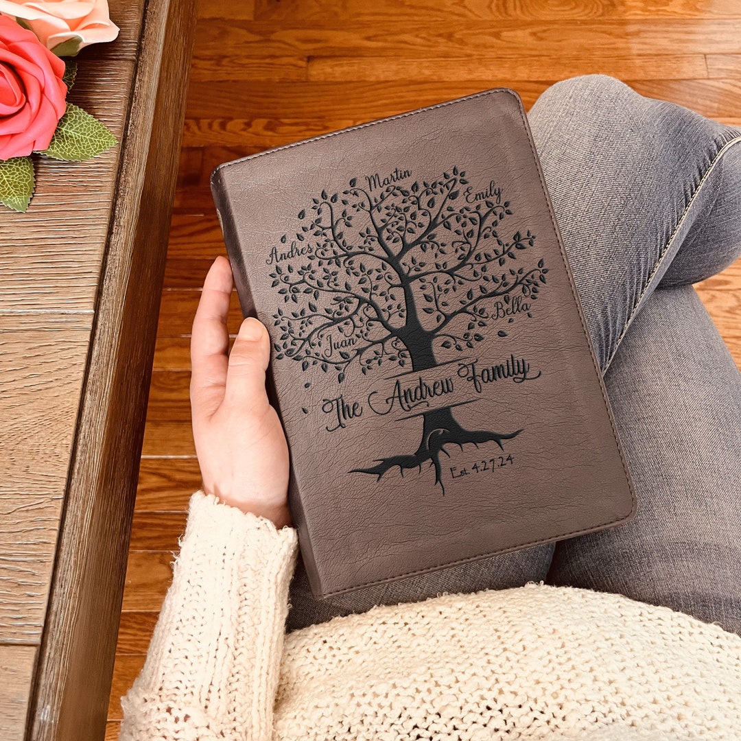Personalized ESV Family Bible, Custom Engraved ESV Single Column ...