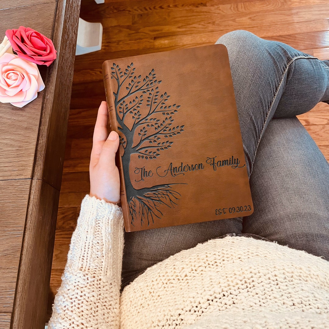 Personalized Family Tree Bible, Custom NASB Family Tree Giant Print ...