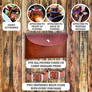 Saddle Pommel Bag, Original Design, Saddle Phone Holder, Horse Tack ...