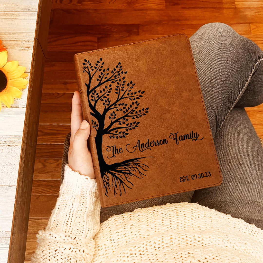 Personalized CSB Family Tree Bible, Custom Engraved CSB Wide-margin ...