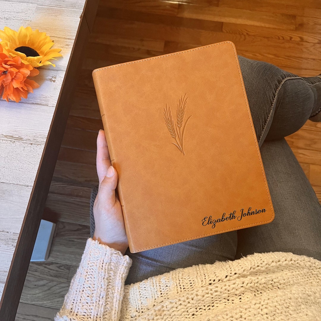 Personalized KJV Bible With Name Engraved, KJV Notetaking Large Print ...