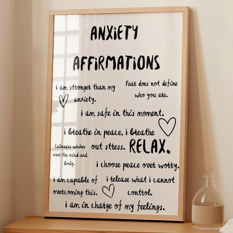 Anti Anxiety Prints - Etsy UK
