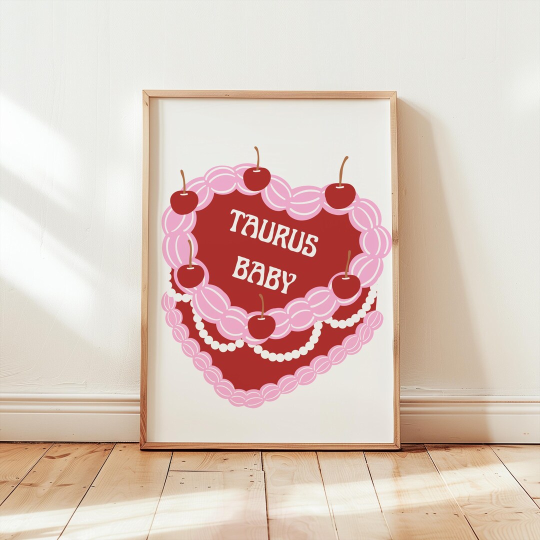 Taurus Baby Art Print|taurus Poster- Taurus Printable Art, Zodiac ...