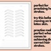 Microblading Template for Student Practise, Eyebrow, Strokes, Training ...