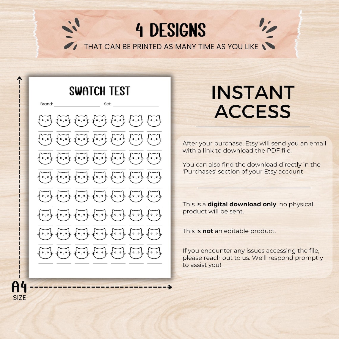 Colour Test Swatch Bundle Test Color Printable Pages Alcohol Markers ...