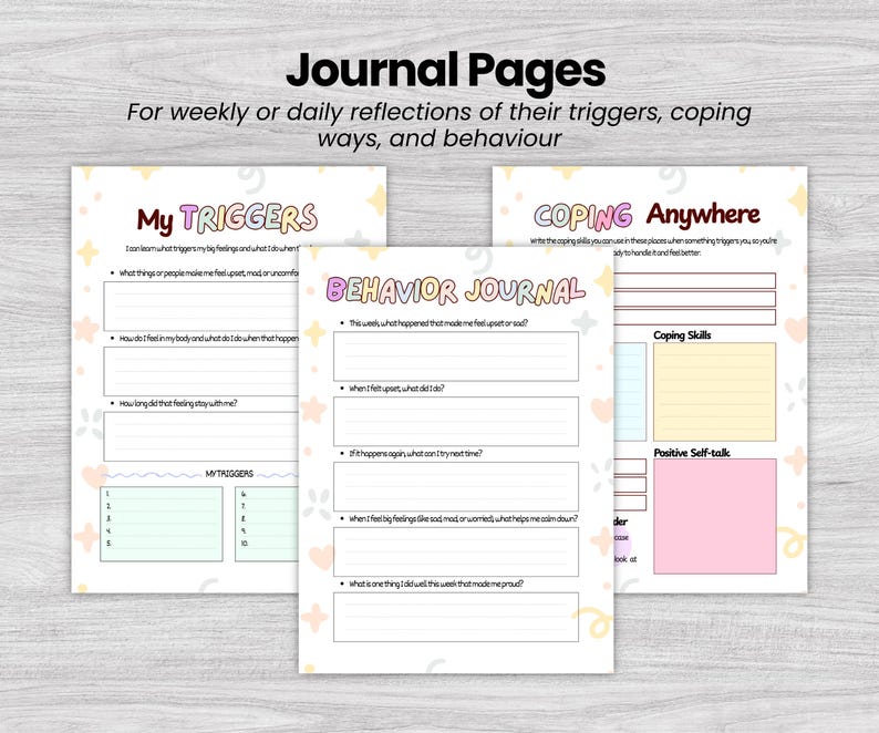 Kids Behavior Chart Printable Bundle | Reward Chart for Kids, Daily ...