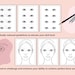 Microblading Hair Stroke Practice Sheets, Eyebrow Mapping, Microblading ...