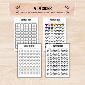 Colour Test Swatch Bundle - Test Color - Printable Pages - Alcohol ...