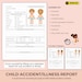 Ouch Report | Printable Accident / Illness Report Form Template for ...