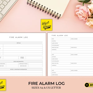 Fire Alarm Testing Log, Smoke Detector Test, Fire Safety Testing, Fire ...