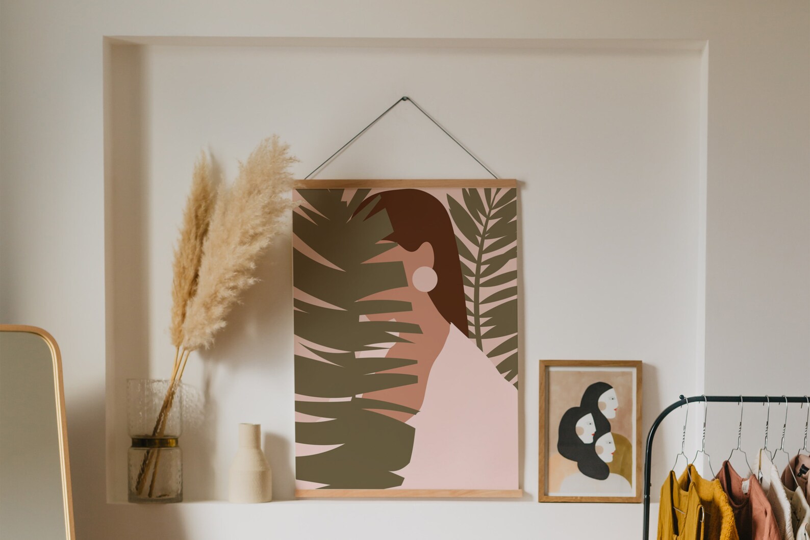 Abstract Women Print Plant Lady Print Printable Wall Art - Etsy