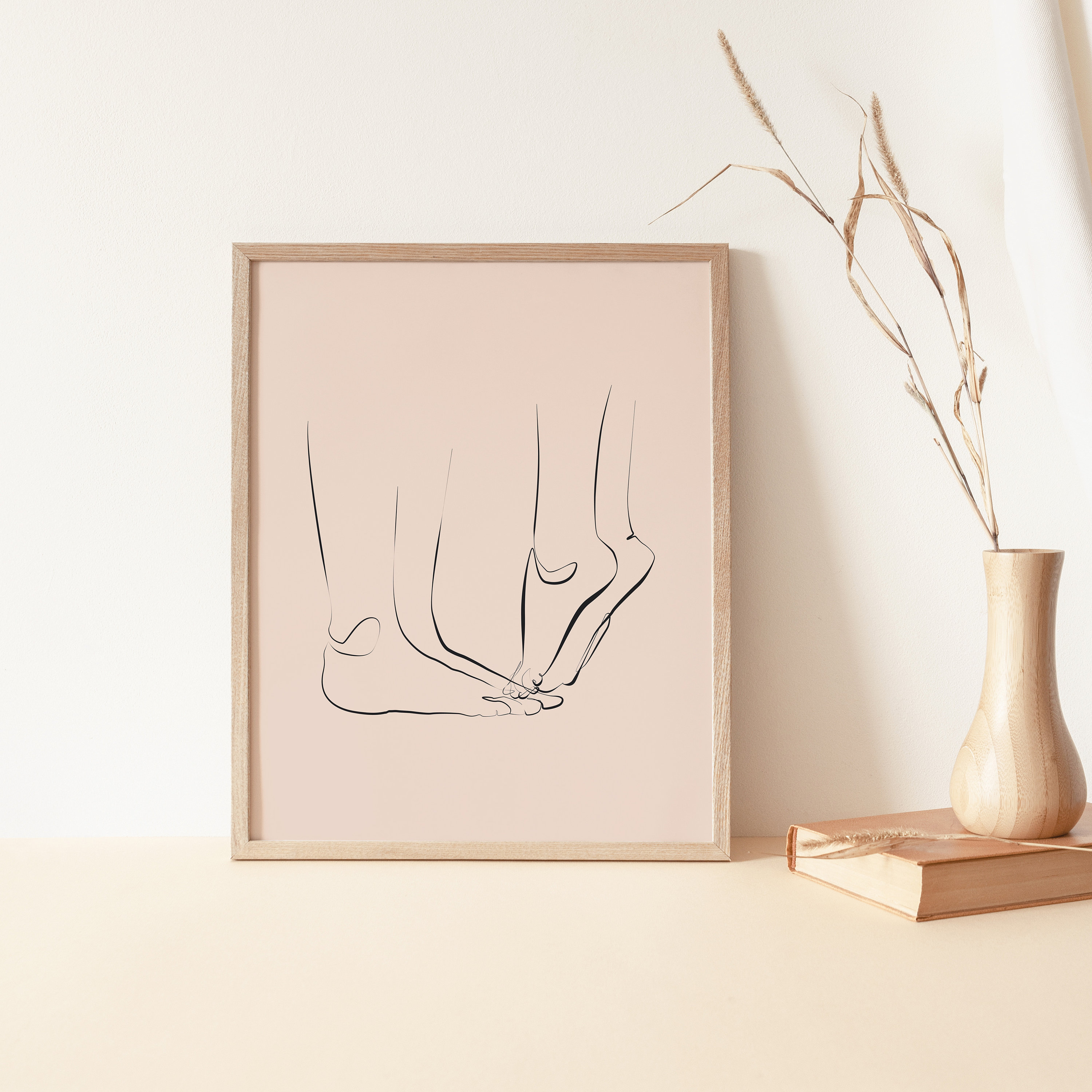 Fine Line Couple Print Love Print Romantic Abstract Art | Etsy