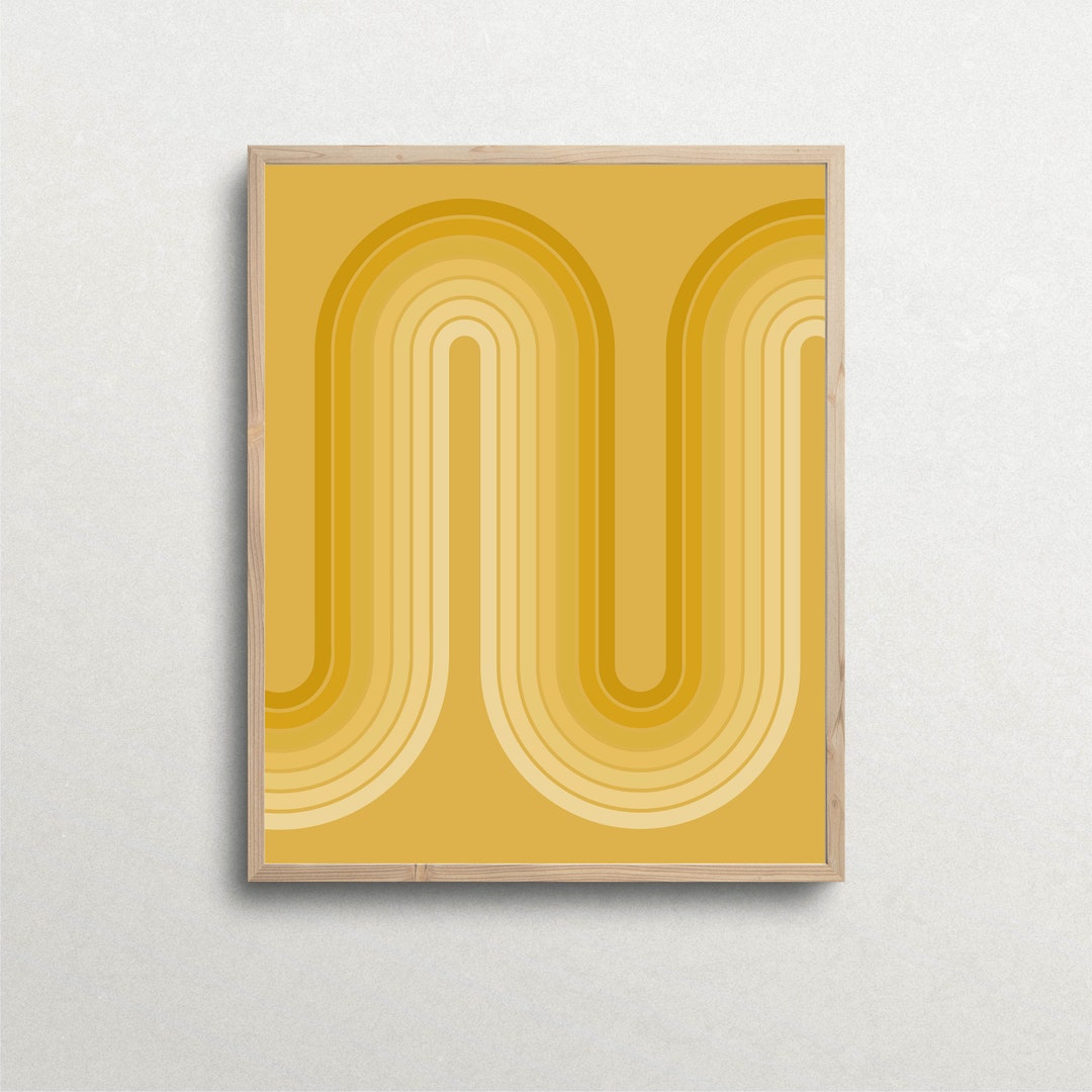 70s Rainbow Art Print Digital Download Abstract Rainbow - Etsy