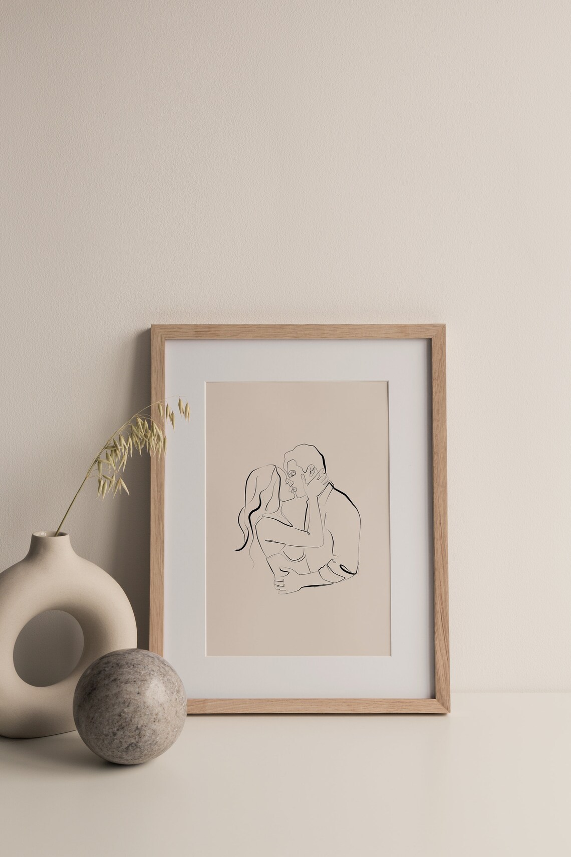 Abstract Couple Print Fine Line Print Love Print Romantic - Etsy