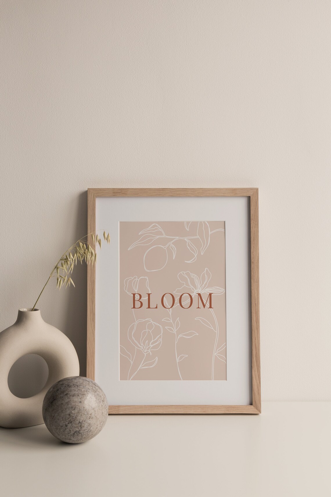 Bloom Art Printable Floral Wall Art Boho Wall Decor Flower - Etsy