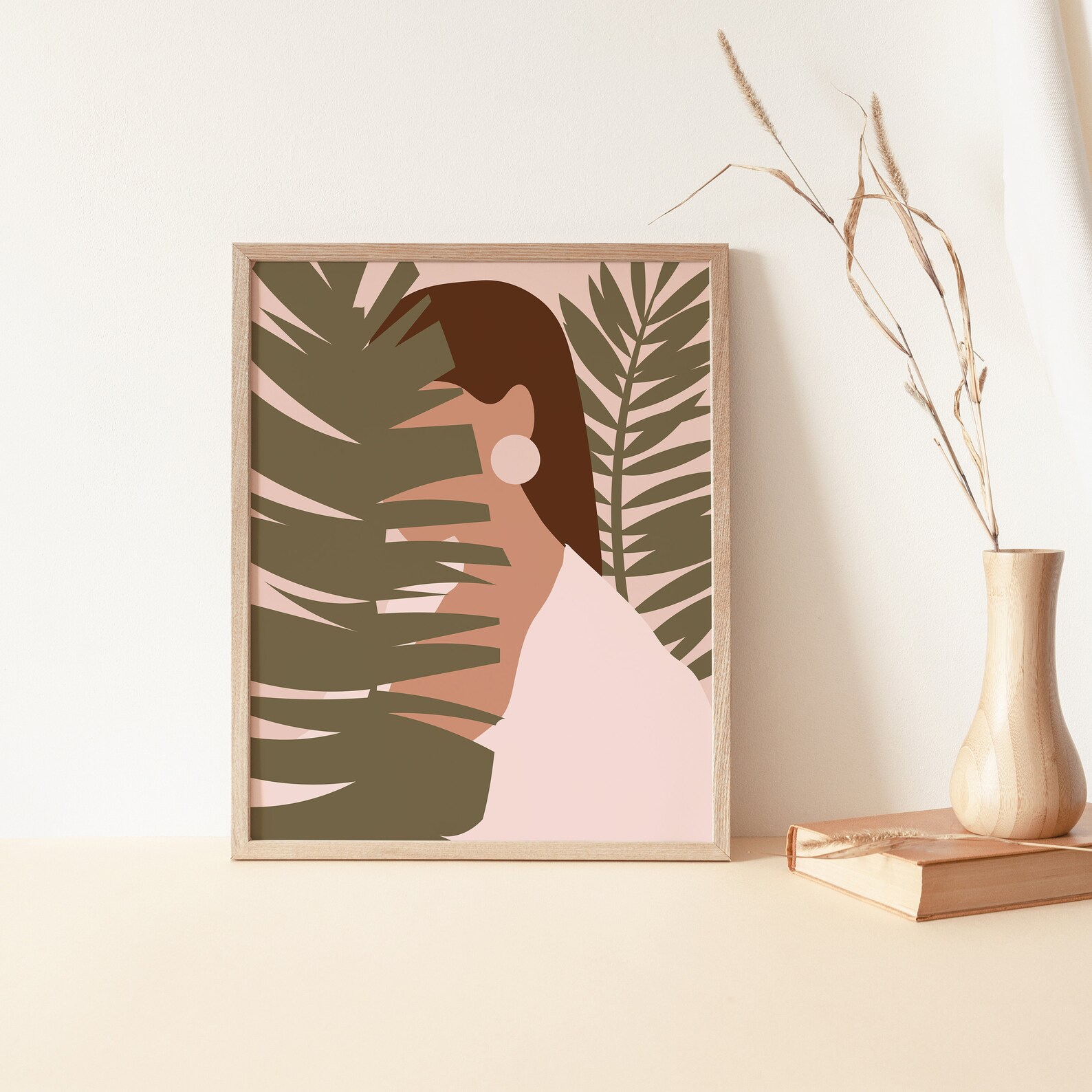 Abstract Women Print Plant Lady Print Printable Wall Art - Etsy