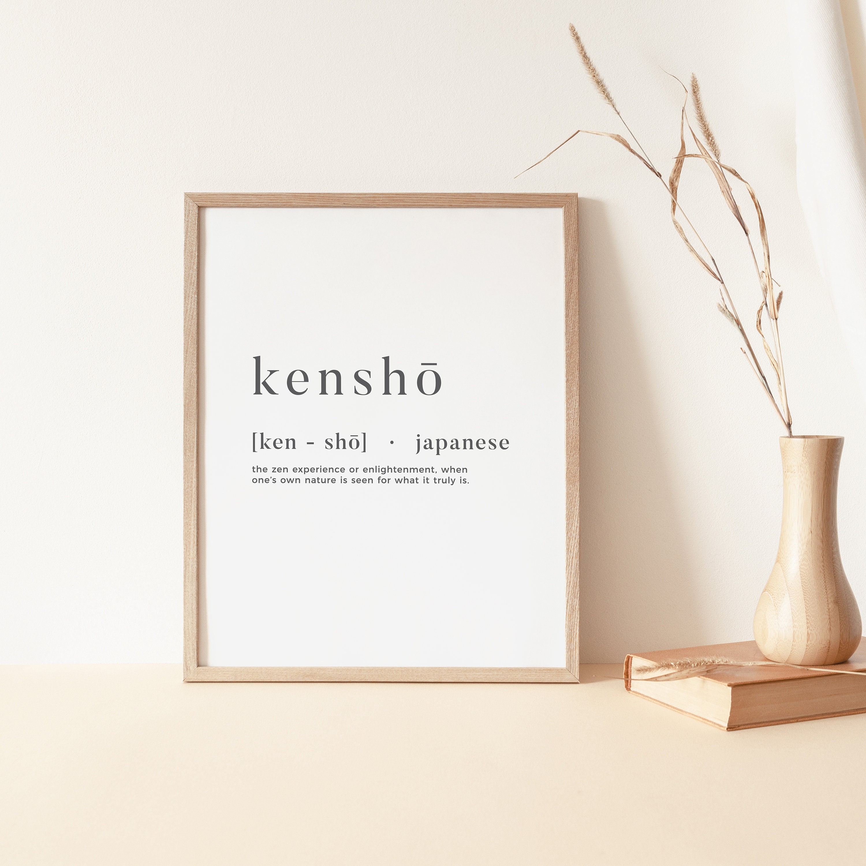 Kensho Definition Print Quote Print Wall Art Prints Wall - Etsy Australia
