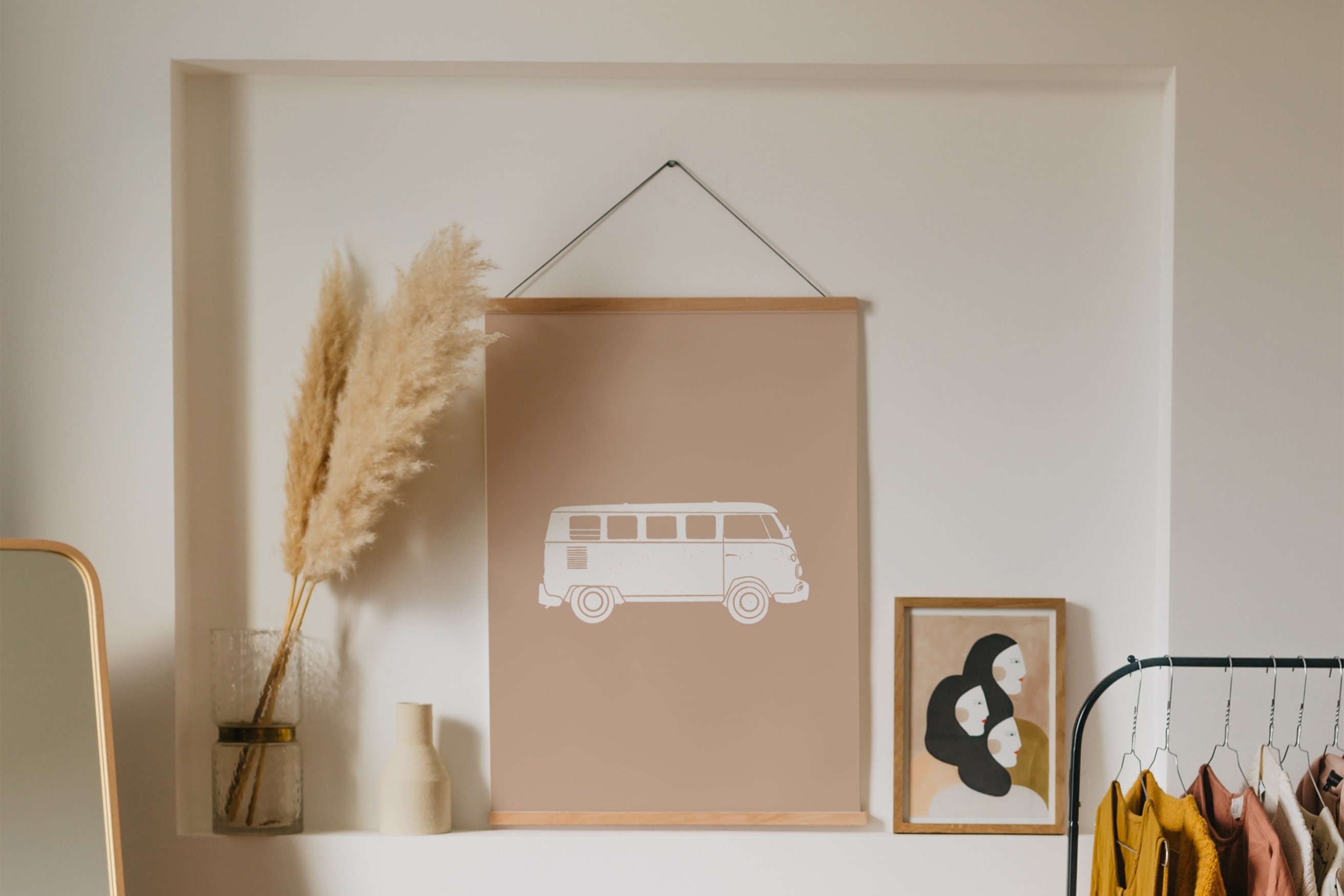 Boho RV Print Travel Art Nomad Print Abstract Art Boho | Etsy