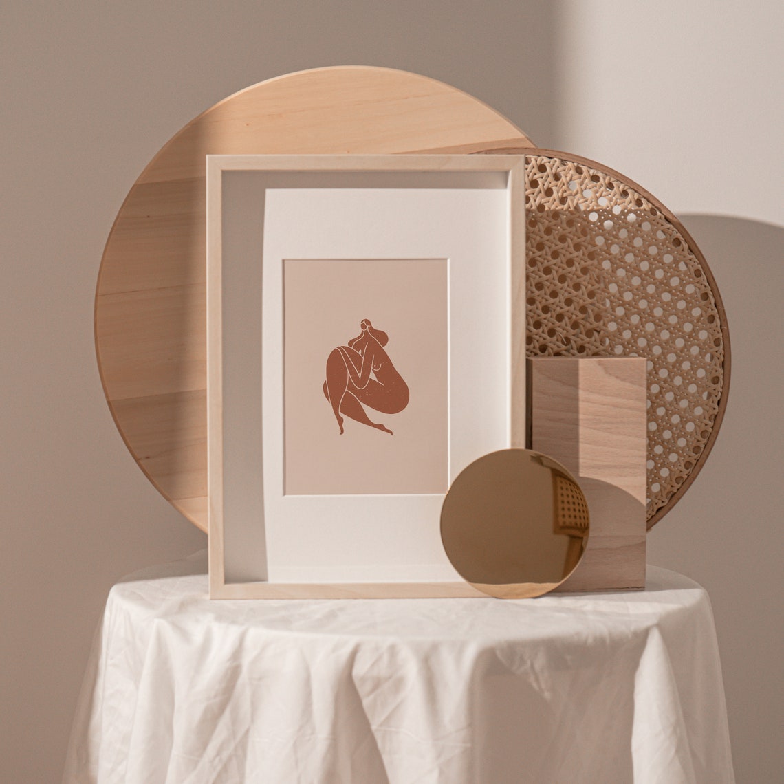 Thick Girl Art Print Curvy Woman Line Art Printable Plus | Etsy