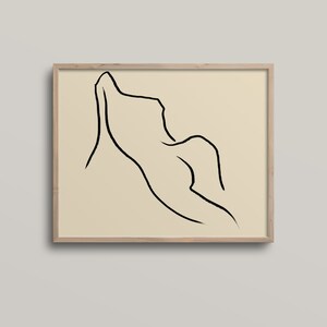 Abstract Set of 5 Prints, Abstract Art, Line Drawing Art, Abstract ...