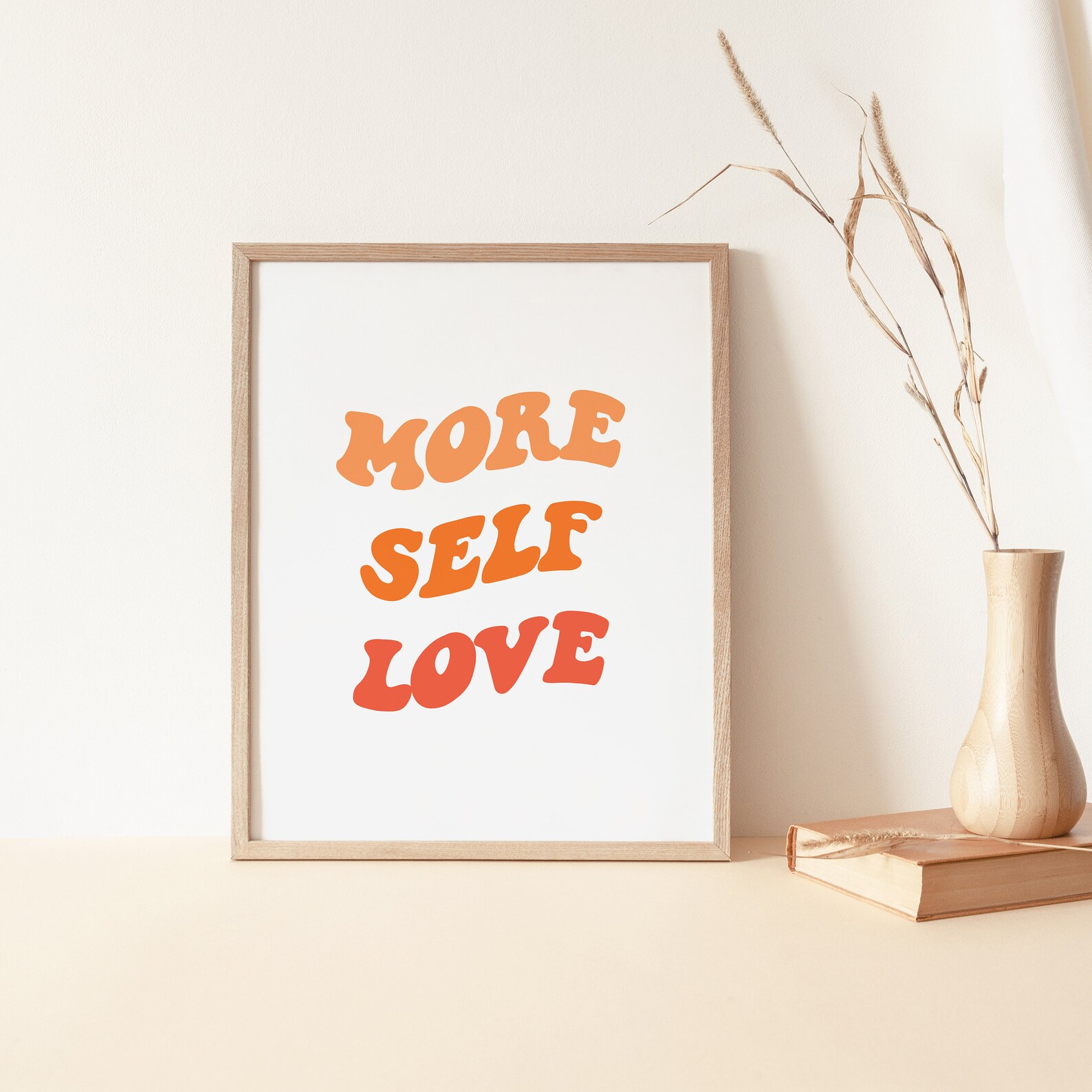 More Self Love Print Poster Print Wall Art Quotes - Etsy