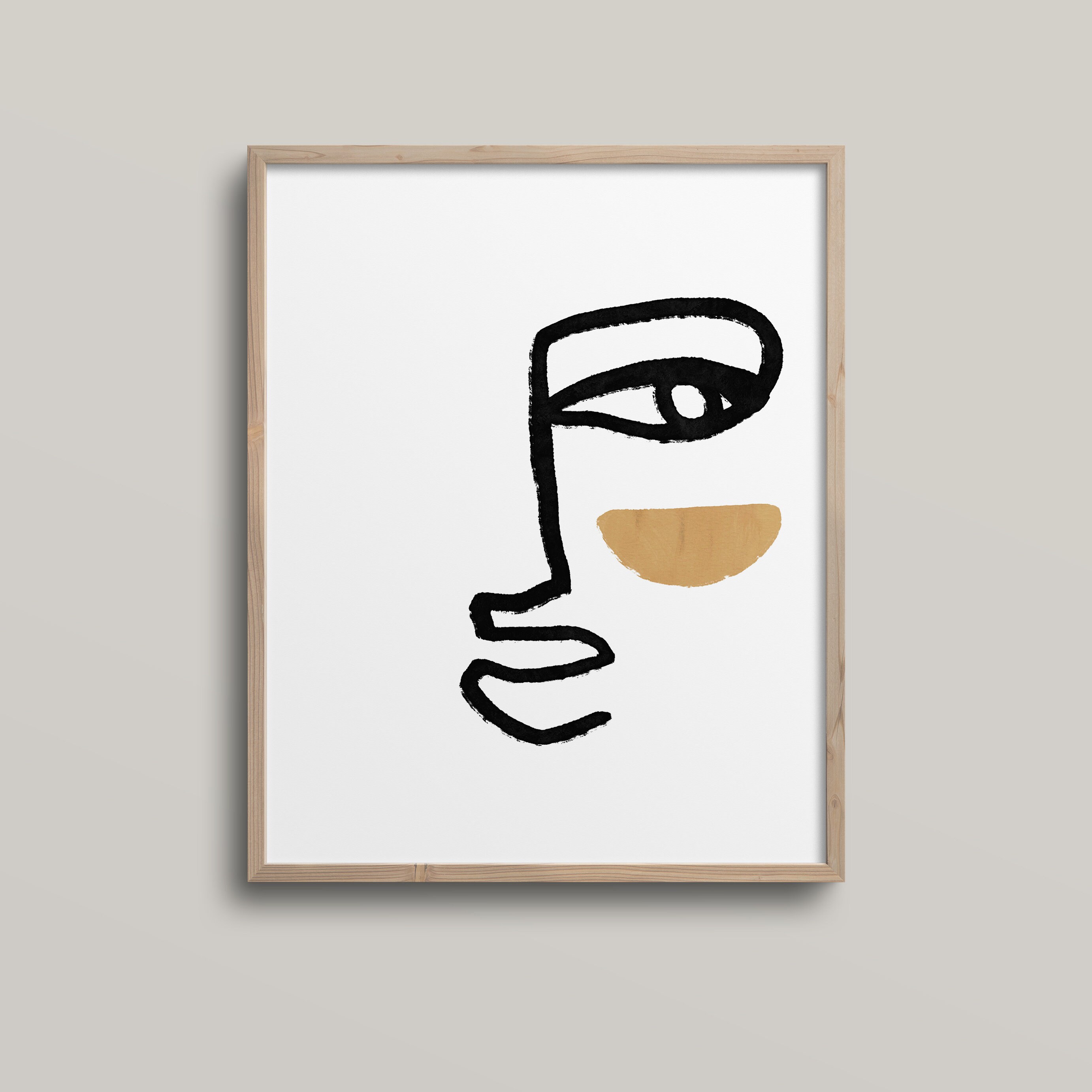 Abstract Set of 5 Prints Abstract Art Line Drawing Art | Etsy