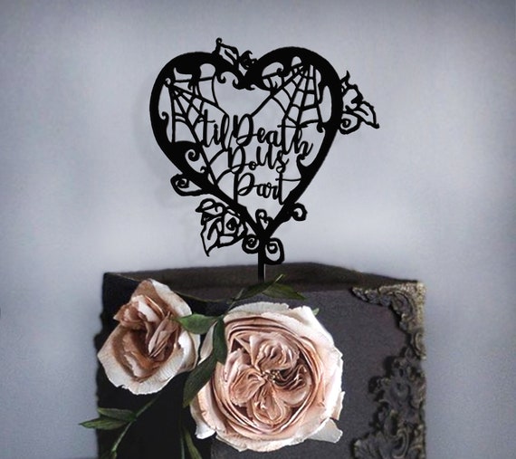 Gothic Wedding Cake Toppers