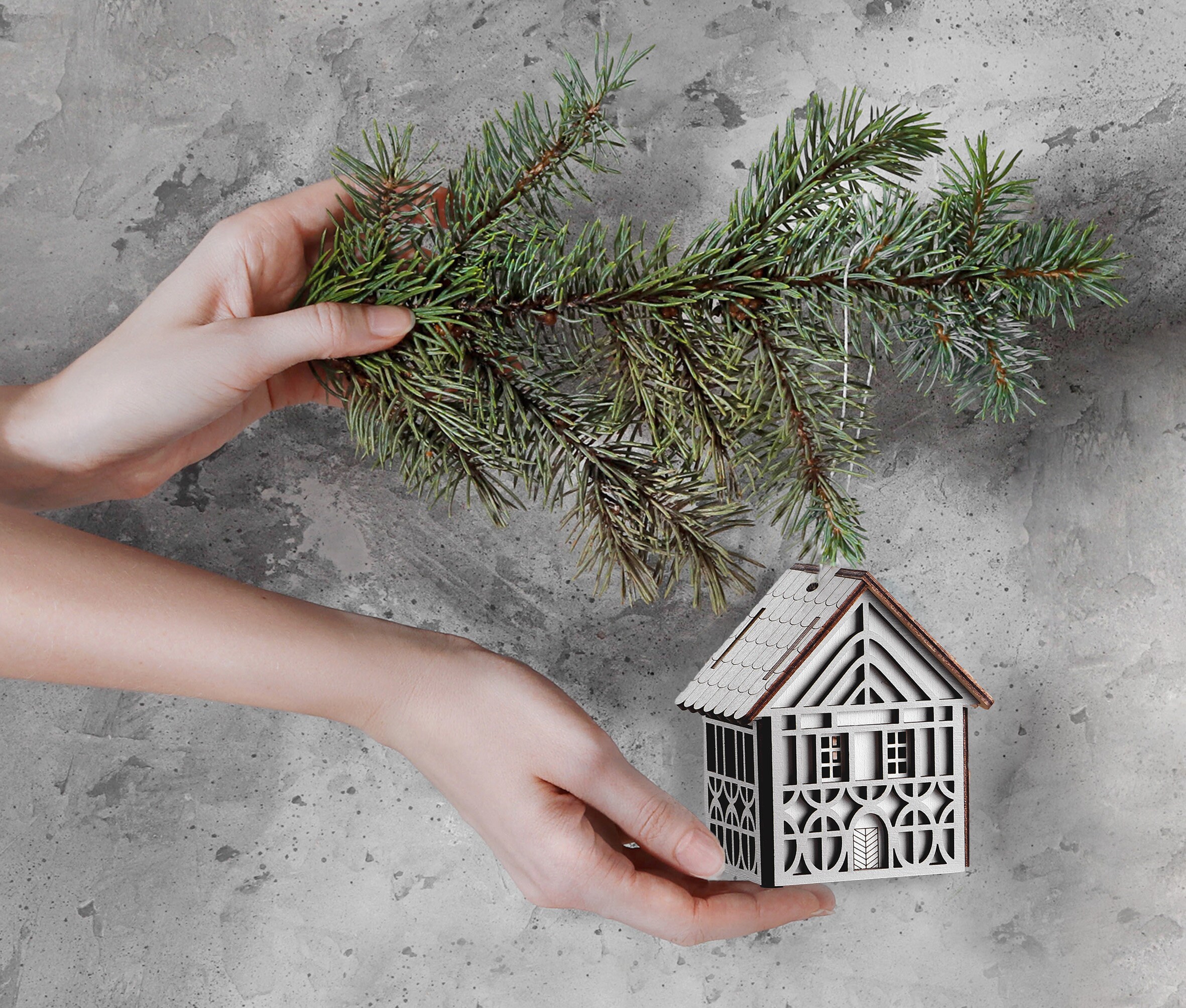 Carved House Svg, Tiny House Ornaments Svg, Cricut Svg, Сhristmas Yard ...