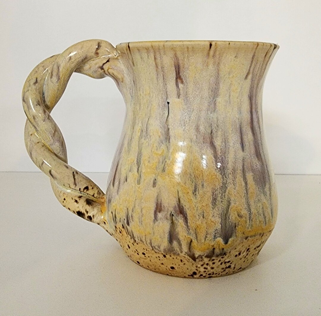 Cream Colored Mug With Accents - Etsy